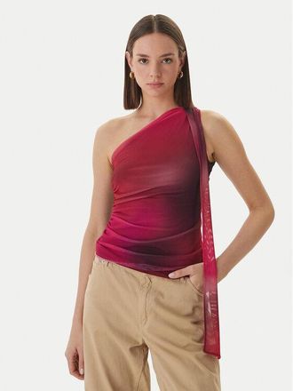 Desigual Bluse Bratislava 26SWTK31 Rot Slim Fit