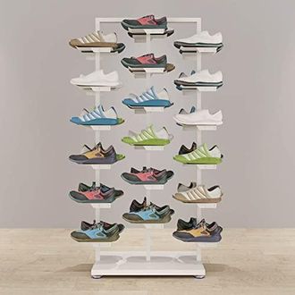 Generic EsEntL Pr&eacute;sentoir &agrave; chaussures pour magasin de v&ecirc;tements commerciaux, support dorganisateur de chaussures cr&eacute;atif moderne, &eacute;tag&egrave;re de baskets en m&eacute;tal