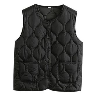Generic Gilet Sans Manche Femme Gilet Femme D&eacute;contract&eacute; Quotidien Ville Fin Et L&eacute;ger - Doubl&eacute; Polaire Pour Chaleur Discr&egrave;te En Hiver
