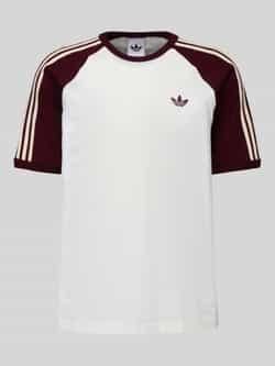 adidas Originals T-Shirt aus Leinen mit Logo-Stitching