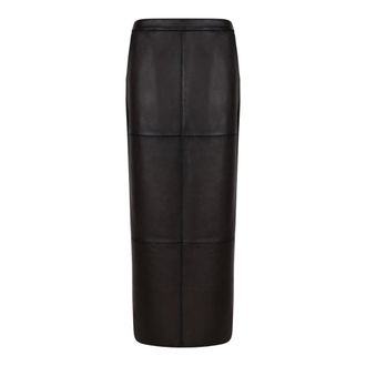 P.A.R.O.S.H. P.a.r.o.s.h., Femme, Jupes, Brun, Taille: 36 FR Jupe crayon en cuir