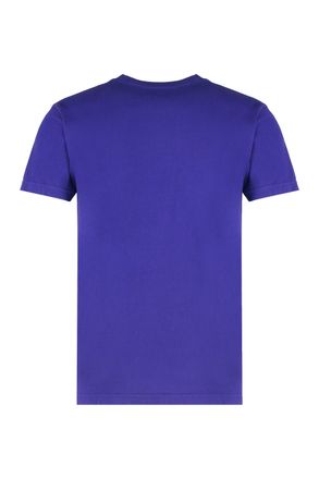 Local Authority Mens Purple Cotton Crew-Neck T-Shirt T-Shirts And Polos