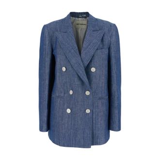 Roy Rogers Femme, Vestes, Bleu, Taille: 36 FR Veste crois&eacute;e