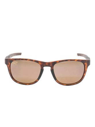 Maui Jim lunettes de soleil Melemele &agrave; monture carr&eacute;e - Marron