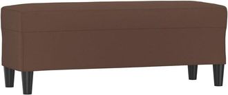 vidaXL Banc Marron 100x35x41 cm Similicuir vidaXL