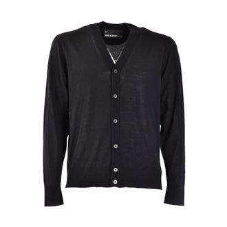 Neil Barrett Stilvolle Strickjacke - - Knitwear - Herren - Schwarzk - XL