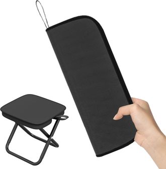 Generic Tragbarer Campinghocker, tragbarer Klapphocker, tragbarer Angelstuhl, leichte Hocker für Erwachsene, Klappstuhl für den Außen- und Innenbereich, zusam