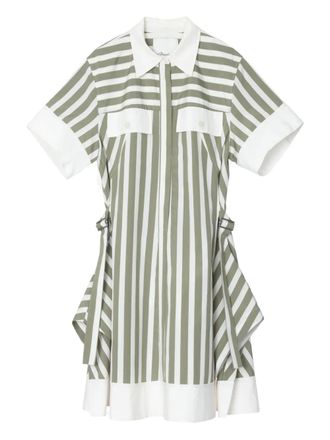 3.1 Phillip Lim robe-chemise à rayures - Vert