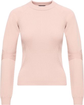 Moncler Moncler Pull En Laine M&eacute;lang&eacute;e, Femme, Rose, Taille: Xs