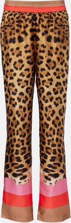 Roberto Cavalli Bedruckte Hose aus Seide