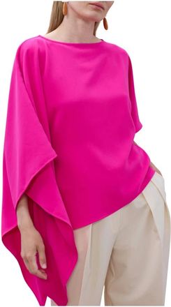 Lola Casademunt Femme, Blouses et Chemises, Rose, Taille: 44 FR Blouse cape &agrave; manches basses