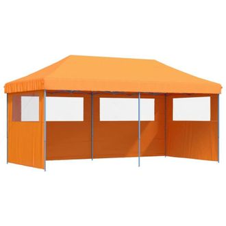 vidaXL Tente de r&eacute;ception pliable escamotable avec 3 parois lat&eacute;rales - Vidaxl