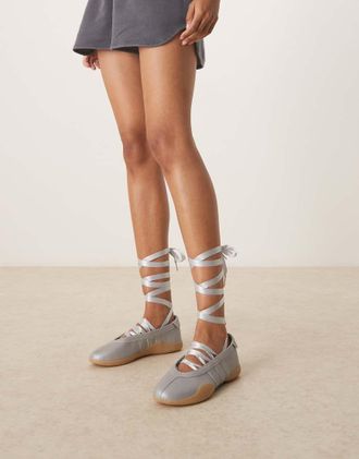 adidas Originals Taekwondo Mei - Baskets style ballerines - Argent&eacute; m&eacute;tallis&eacute;