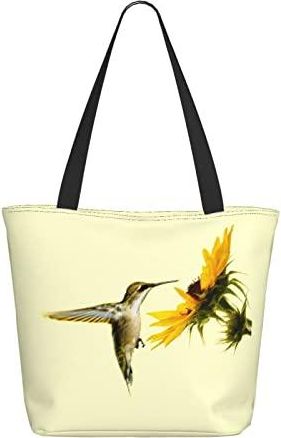 AOOEDM Sac shopping pour femme Colibri 33 x 28 x 19 cm. Le cadeau parfait pour la Saint-Valentin. Cest de la Saint-Valentin pour maman, fille, &eacute;pouse, etc