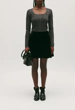 Claudie Pierlot Pull scintillant argent