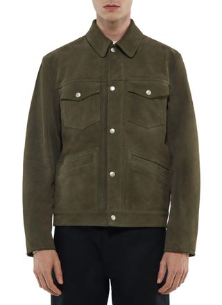 Fursac Blouson trucker en daim - Taille XL - Homme