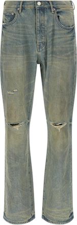 Purple Jean violet P026 Dirty Fade Rip Boot