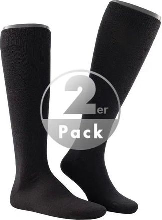 Hudson Herren Socken schwarz Schurwolle unifarben