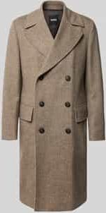 HUGO BOSS Regular Fit Wollmantel mit doppelreihiger Knopfleiste Modell Jared