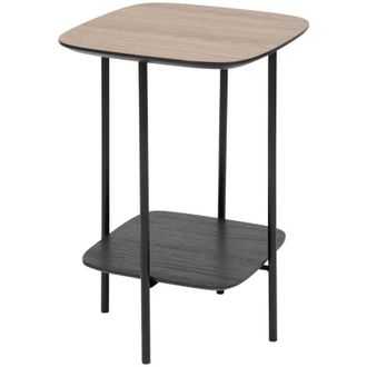 Atmosphera Table dappoint 1 étagère Hodia noir 60x40x40cm - Atmosphera créateur dintérieur