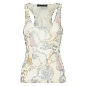 Philipp Plein Femme, Tops, Multicolore, Taille: 42 FR Tulle Tank Top