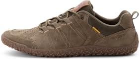 Camel Active Baskets pour homme en cuir nubuck et textile, Kaki 850, 41 EU