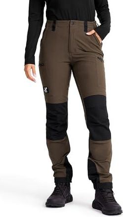 RevolutionRace Nordwand Highwaist Stretch Pants pour Femme, Pantalon de Randonnée avec Taille Haute pour Toutes Les Activités de Plein Air, Mud, S