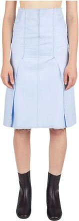 Raf Simons Femme, Jupes, Bleu, Taille: 34 FR Panel Denim Skirt