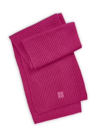 Codello KNITTED SCARF ACRYL/WOOL SOLID pink - 30X190CM