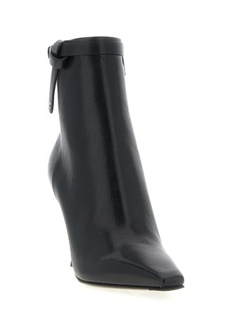 Jimmy Choo London Womens Black Leather Ankle Boots