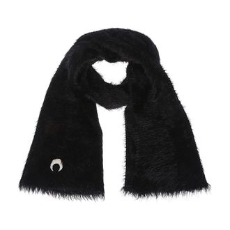 Marine Serre Femme, Accessoires, Noir, Taille: ONE Size Écharpe Wild Puffy Knit