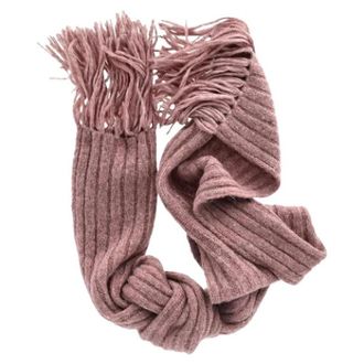 Acne Studios Pre-owned Rib Knit Scarf - - Pre-owned - Damen - Rosa - ONE SIZE