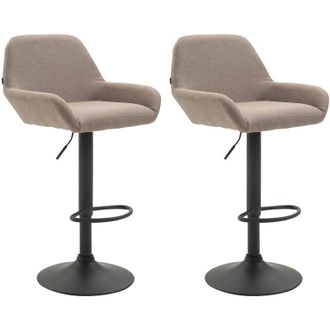 Clp 2 selles de 2 pc définissent du tissu avec dossier et accoudoirs pivotants différentes couleurs Couleur : Toilette