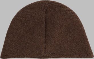 Uma Wang UK0052_UW600 Ribbed Cashmere Beanie - Brown