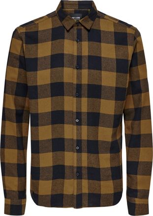 Only & Sons ONSGUDMUND LS Checked Shirt Noos Camicia, Monks Robe, XS da Uomo
