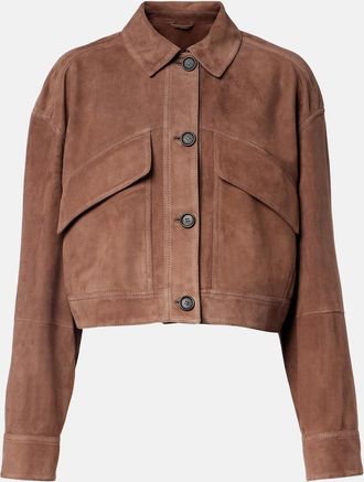 Brunello Cucinelli Veste courte Monili en daim