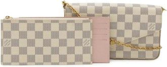 Louis Vuitton Pre-owned Pochette Felicie Damier Azur sac bandouli&egrave;re - Femme - Pre-owned - Beige - Taille: ONE Size