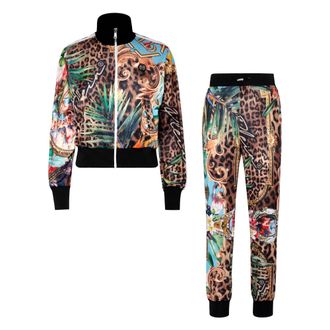 Philipp Plein Femme, Combinaisons et Ensembles, Multicolore, Taille: 38 FR Baroque Tracksuit