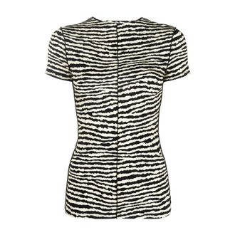 Proenza Schouler Femme, Tops, Multicolore, Taille: 36 FR Haut D&eacute;contract&eacute; Multicolore &agrave; Manches Courtes en Jersey