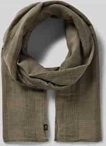 Camel Active Schal aus reiner Baumwolle mit Label-Detail