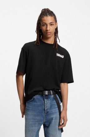 HUGO BOSS T-Shirt Nyrotee Rundhalsausschnitt, loose fit, Logoprint
