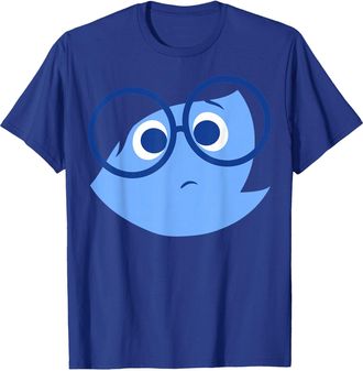 Disney Pixar Inside Out Sadness Large Face Portrait T-Shirt