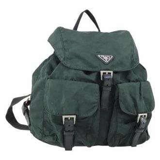 Prada Pre-owned Nylon Rucksack - - Pre-owned - Damen - Gr&uuml;n - ONE SIZE