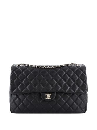 Chanel XXL Travel Flap Bag Quilted Caviar Small shoulder bag - Noir