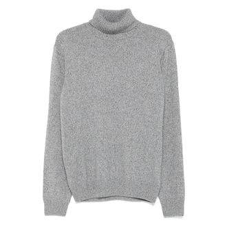 Barba Homme, Pulls, Gris, Taille: 3XL Pull col roulé en cachemire et laine