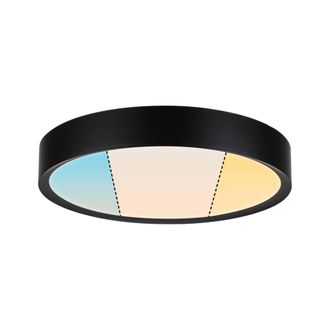 Paulmann 71086 LED Deckenleuchte Selection Bathroom Tega IP44 White Switch 1200lm 230V 22,5W Schwarz matt Badleuchte Badleuchte