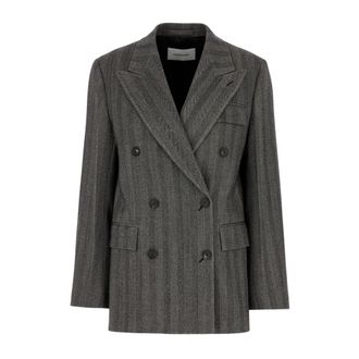Ferragamo Ma&szlig;geschneiderter Blazer - - Jackets - Damen - Grau - S