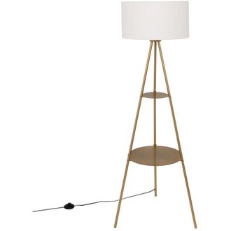 Atmosphera Atmosphera - Lampadaire tr&eacute;pied Arthus 163 cm m&eacute;tal dor&eacute;