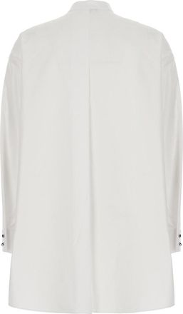 Emporio Armani Pleated Cotton Shirt - White