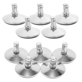 DOITOOL 10 St&uuml;ck Rollenersatzf&uuml;&szlig;e 50mm Glockengleiter F&uuml;r B&uuml;rost&uuml;hle Mit Antirutschmatte Strapazierf&auml;hig Montagefreundlich F&uuml;r Teppich Holz Fliesen Ersatzroll